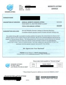 Beware of scam from "Domain Listings" | Erik M Pelton & Associates ...